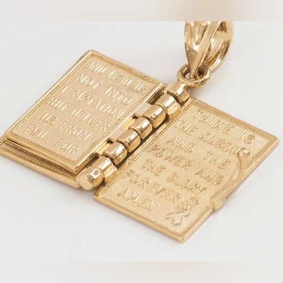 Jewelry | Holy Bible Scripture Testament Gospel Christian Catholic Gold ...